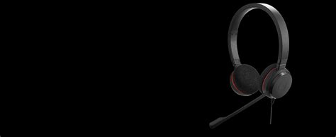 Jabra Evolve Stereo Headset Wired Headphones For Voip Softphone With Passive Noise