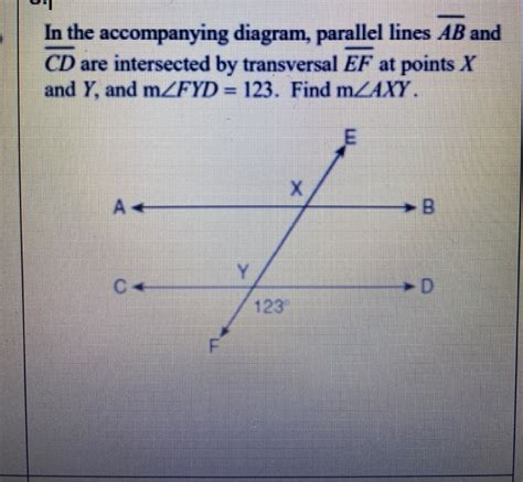 Solved In The Accompanying Diagram Parallel Lines AB And CD Chegg