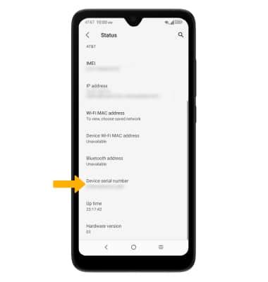 TCL Z R Find IMEI Phone Serial Number AT T