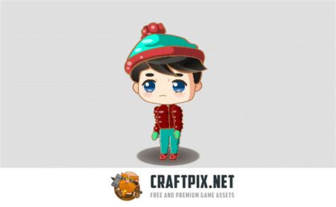 Free D Game Chibi Babe By Free Game Assets GUI Sprite Tilesets