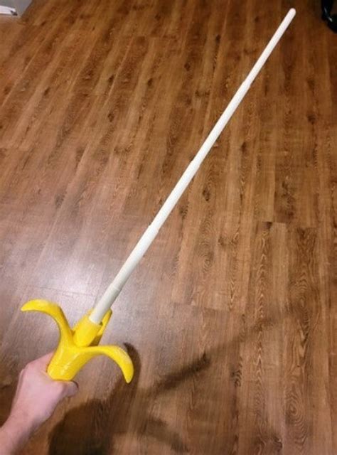 3d light sabor banana fruit collapsing katana sword excalibur 3d