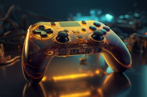 Game Controller Joystick Control Generate Ai Stock Illustration