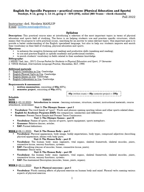 Syllabus Esp Efs Ifr Gr 1 And 2 2022 2023 Download Free Pdf Joint English Language