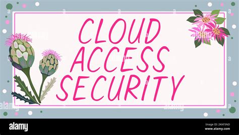 Handwriting Text Cloud Access Security Business Concept Protect Cloudbased Systems Data And