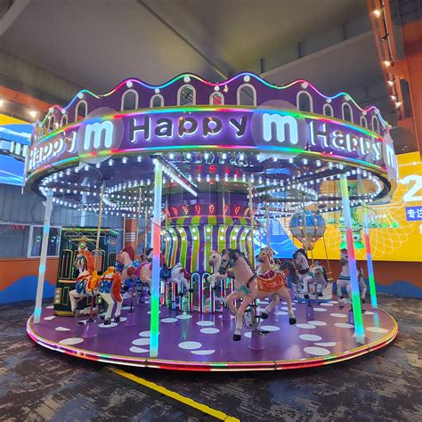 New Design Purple Carousel Amusement Equipment Supplier Amusement