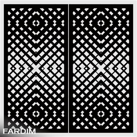 درب برش لیزری فلزی مدل هندسی کد 170