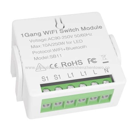 Tuya WiFi 1 Gang Way Smart Lighting Relay Switch Modules Support Alexa Voice Control Wifi