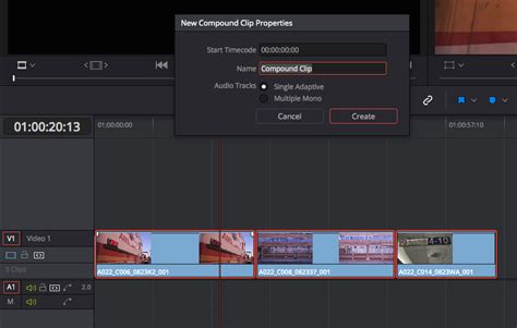 using compound clips in davinci resolve 12