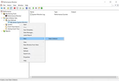 create windows performance monitor counter alert from data collector