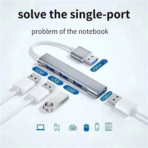 Jual C 809 USB 3 0 Hub TIPE C Adapter Usb 4 In 1 To USB Interface Docking Station Suitable For