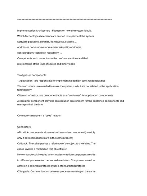Implementation Architecture Pdf Clientserver Model System