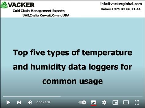 Top Five Temperature And Humidity Data Loggers For Common Usage