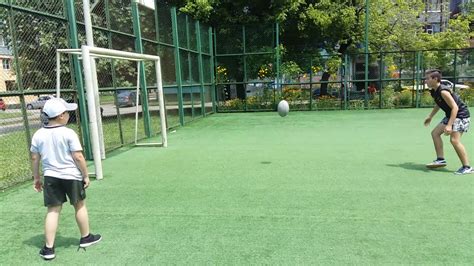 ჩელენჯი რაგბის ბურთის ძელზე გარტყმა Youtube