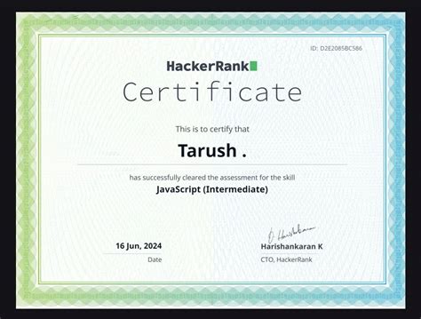 Hackerrank Certification Coding Programming Frontenddeveloper