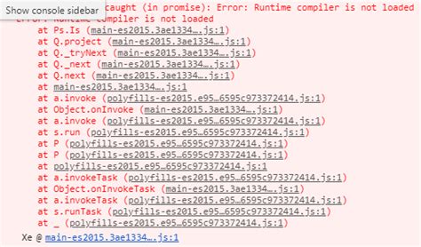 Runtime Compiler Is Not Loaded With Angular 8 And Lazy Module Stack