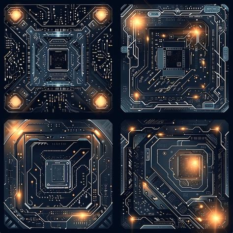 Premium Photo Colorful Circuit Circuit Inspired Passageways With Premium Photo Colorful Circuit Circuit Inspired Passageways With