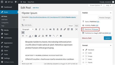 Ultimate Guide To Wordpress Post Revisions Hongkiat