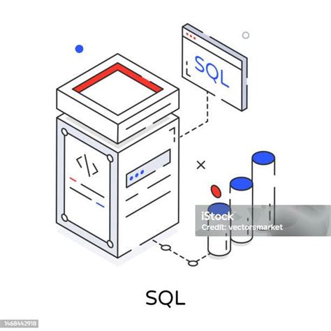 Sql Stock Illustration Download Image Now Network Server Vector