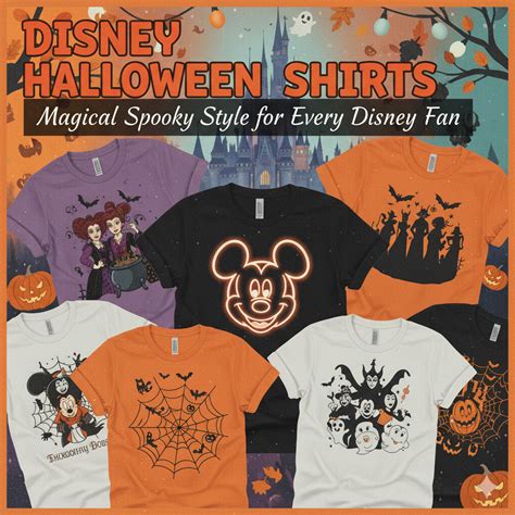 Disney Halloween Shirt Magical Spooky Style For Every Disney Fan Unique Ts For Every Occasion