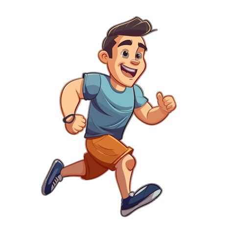 Jogging Vector On White Background Premium Ai Generated Vector