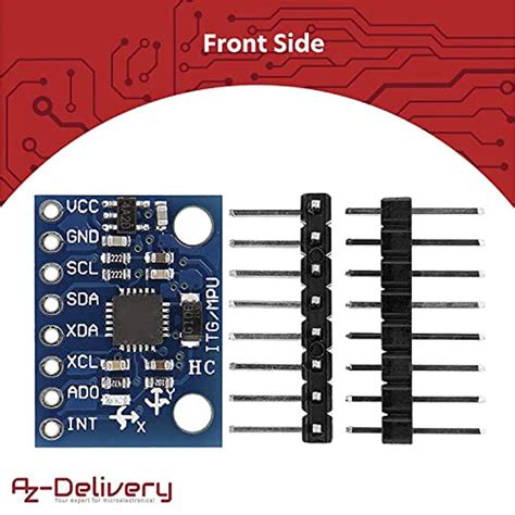 Azdelivery 3 X Gy 521 Mpu 6050 3 Axis Gyroscope And Accelerometer 6dof