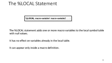 Global And Local Symbol Tables 1 Macro Simp