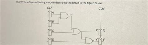 Write A SystemVerilog Module Describing The Chegg