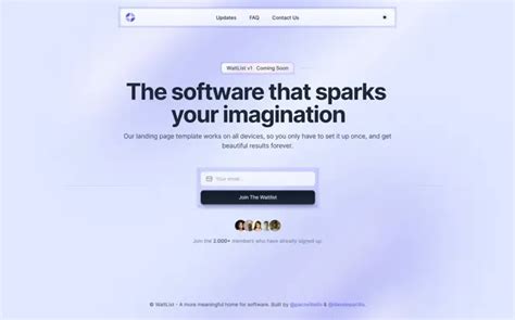 waitlist tailwind template tailkits