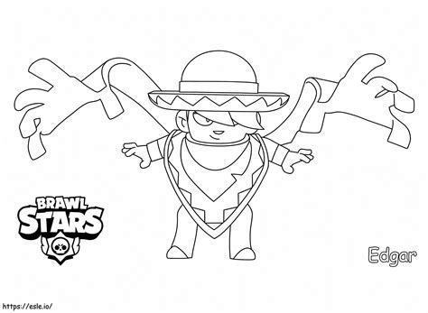 Edgar Z Brawl Stars Kolorowanka