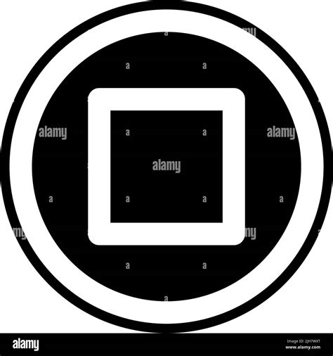 User Interface Stop Icon Stock Vector Image And Art Alamy