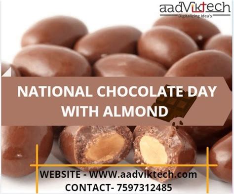 National Chocolate Day With Almonds Aadvik Tech Services