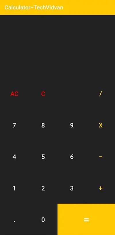 Android Kotlin Simple Calculator The Perfect Math Partner TechVidvan