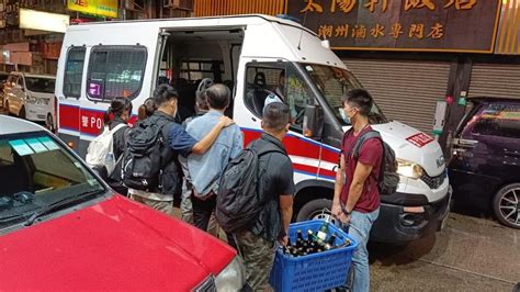 警油尖區打擊無牌賣酒 4人被捕