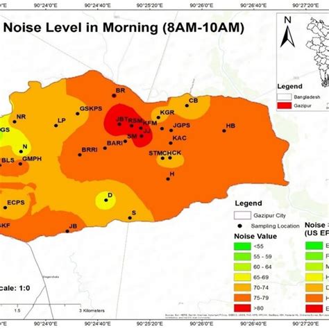 Pdf Gis Based Mapping And Assessment Of Noise Pollution In Gazipur