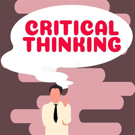 Text Caption Presenting Critical Thinking Business Showcase Sequence