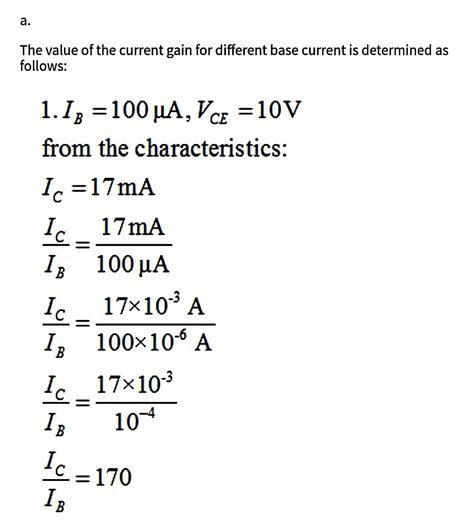 Solved Exercise 1 The Ic Vce Output Characteristic Of A Certain Transistor Course Hero