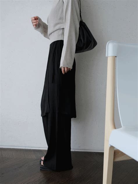 하우투러브미 이던 와이드 랩 치마 팬츠 Eden Pants