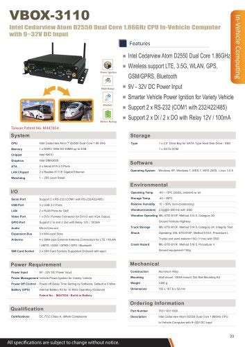 Vbox 3200 Sintron Technology Pdf Catalogs Technical Documentation Brochure