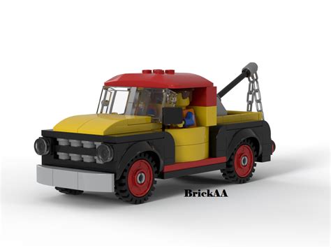 Lego Moc Tow Truck By Brickaa Rebrickable Build With Lego