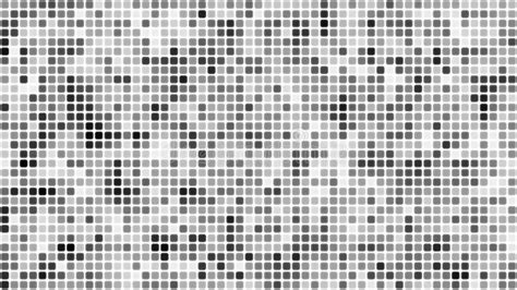 Black Floating Pixels Background Loop Slow Chaotic Square Mosaic Seamless Animation Stock Video