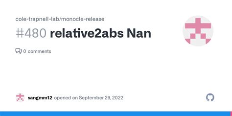 relative2abs nan · issue 480 · cole trapnell lab monocle release · github