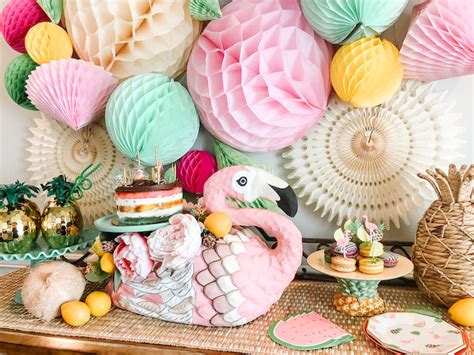 Karas Party Ideas Glam Tropical Flamingo Party Karas Party Ideas