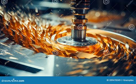 Metalworking Cnc Milling Machine Cutting Metal Modern Processing Technology Royalty Free Stock