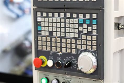 CNC Control Panel Of Metalworking Machine Stock Photo Image Of Desk Control