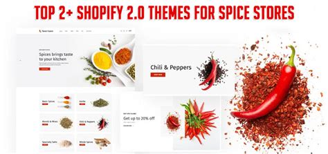 Top 2 Shopify 20 Themes For Spice Stores Hura Tips
