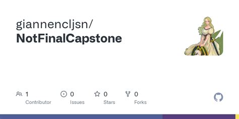 GitHub Giannencljsn NotFinalCapstone