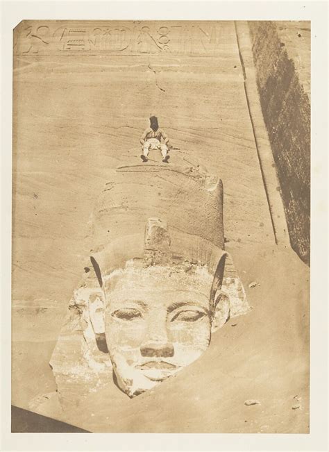 Maxime Du Camp Westernmost Colossus Of The Temple Of Re Abu Simbel