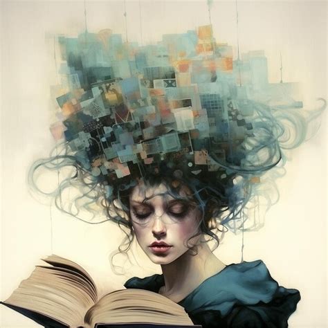 Premium Photo She Is Too Fond Of Books