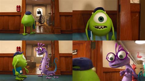 Monsters University Mike Meets Randall By Dlee1293847 On Deviantart