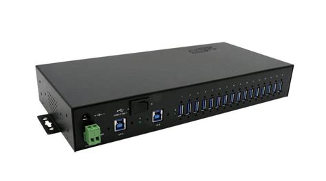 Ex 1116hmvs Pwr Exsys Industrial Usb Hub With Esd Surge Protection